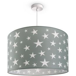 Paco Home Pendelleuchte &raquo;Capri 315&laquo; E27 Kinderlampe Deckenlampe LED Kinderzimmer Sternenhimmel Motiv E27 wei&szlig; 1, &Oslash; 45,5cm H: 27cm