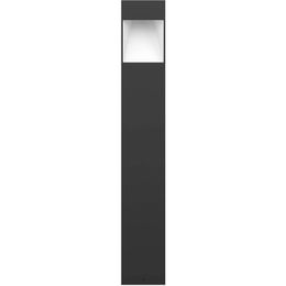 Eglo Stehlampe &raquo;Manfira Au&szlig;en-Stehlampe, Au&szlig;enleuchte, Alu, IP44, Au&szlig;enlampe, Lampe&laquo; LED-Modul 1 Stk. Warmwei&szlig; Stehleuchte - L13,5 x B7,5 x H87 cm - 