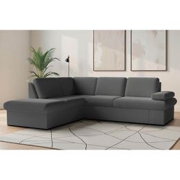 Sit & More sit&more Ecksofa &raquo;Moreno L-Form, B: 238 cm&laquo; mit Armteilverstellung, optional Schlaffunktion grau 95% Polyester, 5% Polyamid B/H/T: 238cm x 82cm x 