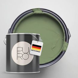 A.S. Cr&eacute;ation Wandfarbe &raquo;Premium Innenwandfarbe PURO Tuchmatt sage green&laquo; ideal f&uuml;r Wohnzimmer, Schlafzimmer, Flur und K&uuml;che, Farbwelt Gr&uuml;n gr&uuml;n 5 l 5ml
