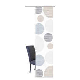 Home Wohnideen Schiebegardine &raquo;Corry&laquo; Klettband 1 Stk. tlg. HxB: 245x60, inkl. Befestigungszubeh&ouml;r grau Polyester 245cm, Klettband, 60cm