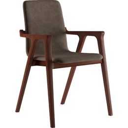 Home Affaire Armlehnstuhl &raquo;AXA&laquo; () 1 Stk. grau Polyester B/H/T: 58cm x 88cm x 57cm, 1 Stk., Microfaser Veloursoptik