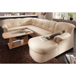 DOMO collection Wohnlandschaft &raquo;Papenburg, zeitlose R&uuml;ckensteppung, elegante Formensprache, U-Form&laquo; in gro&szlig;er Farbvielfalt, wahlweise mit Bettfunktion
