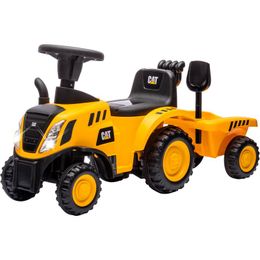 Jamara Rutscher &raquo;Caterpillar Traktor mit Anh&auml;nger 2in1, gelb&laquo; mit Licht- und Soundeffekten sowie Hupe Einheitsgr&ouml;&szlig;e Rutscher