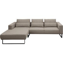Musterring Ecksofa &raquo;JustB! PM100&laquo; Gro&szlig;z&uuml;gige 292 cm Breite, schwarze Metallkufen -erh&auml;ltlich in 6 Farben beige 100% Polyester B/H/T: 292cm x 88cm x 185cm, 
