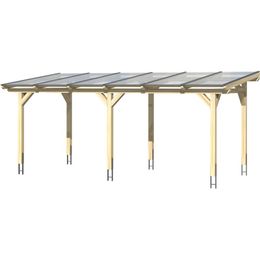 Skan Holz Terrassendach &raquo;Siena&laquo; Leimholz braun Polycarbonat (PC) B/H/T: 648cm x 262cm x 300cm