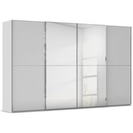 Rauch Schwebet&uuml;renschrank &raquo;Kleiderschrank Schrank Garderobe Schlafzimmerschrank SCALE-DUO&laquo; edle zweigeteilte T&uuml;ren Spiegel/Glas-Mix 3 Zierleisten MADE
