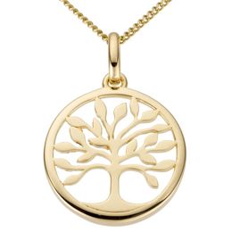 Firetti Damen Kettenanh&auml;nger &raquo;Schmuck Geschenk Gold 333 Halsschmuck Anh&auml;nger Halskette Baum&laquo; gold Gelbgold 333, 0,85 g