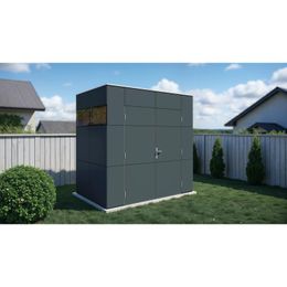 BERTILO Gartenhaus &raquo;HPL Mini, in verschiedenen Farben&laquo; Fassaden-HPL in Architekturqualit&auml;t, witterungsbest&auml;ndig, farbstabil grau Massivholz ohne 