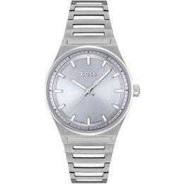 BOSS Damen BOSS Quarzuhr &raquo;CANDOR LADIES&laquo; Damenuhr, Armbanduhr, Leuchtindizes, Edelstahlarmband silber Einheitsgr&ouml;&szlig;e