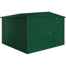 BioHort Ger&auml;tehaus &raquo;Europa Gr. 7, verschiedene Farben&laquo; Qualit&auml;ts-Ger&auml;teschuppen aus Metall gr&uuml;n Stahl Einheitsgr&ouml;&szlig;e