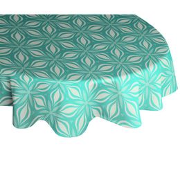 Adam Tischdecke &raquo;Retro Floret&laquo; aus 100% Bio-Baumwolle blau Bio-Baumwolle &Oslash; 145cm, 1 Stk., rund