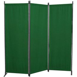 Angerer Paravent (B/H): ca. 170x165 cm gr&uuml;n Kunststoff B/H/T: 170cm x 165cm