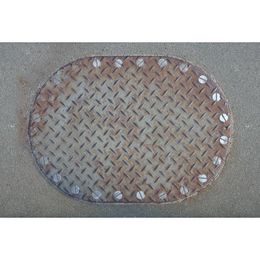 ARCHITECTS PAPER Fototapete &raquo;Iron Plate&laquo; Vlies, Wand, Schr&auml;ge grau Vlies B/L: 4m x 2,7m