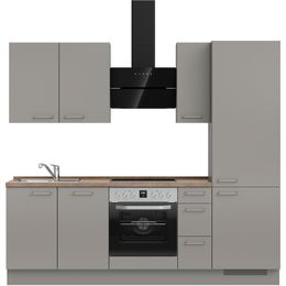Nobilia K&uuml;chenzeile &raquo;"Laser II", NEU: individuell anpassbar mit gratis Profi-Beratung&laquo; vormontiert, 240 cm breit, optional mit verschiedenen E‐Ger&auml;te-