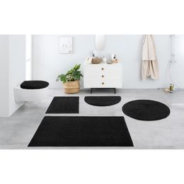 OTTO home Badematte &raquo;Vanessa, Badvorleger, Badezimmer Teppich&laquo; H&ouml;he 10 mm rutschhemmend beschichtet fu&szlig;bodenheizungsgeeignet schnell trocknend 