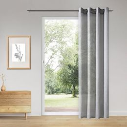 GERSTER Vorhang &raquo;Dalia&laquo; &Ouml;sen 1 Stk. tlg. SB-&Ouml;senschal "Dalia" grau Polyester 245cm, &Ouml;sen, 145cm
