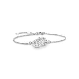 Thomas Sabo Damen Thomas Sabo Armband &raquo;A1551-051-14-L19,5V&laquo; mit Zirkonia (synth.) bunt 19,5, Silber 925 (recycelt)