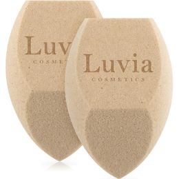 Luvia Cosmetics Damen Make-up Schwamm &raquo;TEA MAKE-UP SPONGE SET&laquo; Feinporig f&uuml;r nat&uuml;rliches Hautbild, geringer Verbrauch mit Tee-Extrakt beige 