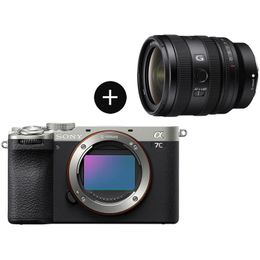Sony Systemkamera &raquo;Set: SEL2450G Objektiv + ILCE7CM2S&laquo; SEL2450G, 33, 2 fach fach x opt. Zoom, Bluetooth WLAN, inkl. KI-Autofokus, 10 B/s Serienaufnahmen, 