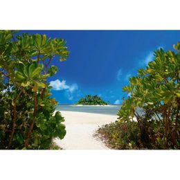 papermoon Fototapete &raquo;Island&laquo; glatt bunt Vlies B/L: 2m x 1,49m, Bahnen: 4 Stk.