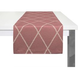 Adam Tischl&auml;ufer &raquo;Casket Valdelana Light&laquo; rot Bio-Baumwolle B/L: 50cm x 150cm, eckig