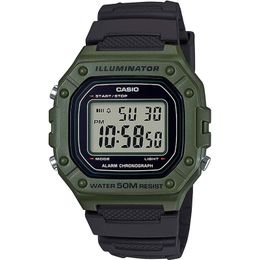 Casio Timeless Collection Herren CASIO TIMELESS COLLECTION Chronograph Quarzuhr, Armbanduhr, Herrenuhr,Digitaluhr, Resinarmband,Stoppfunktion schwarz 