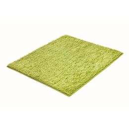 Kleine Wolke Badematte &raquo;&raquo;Chrissy&laquo;, Badvorleger, Badezimmer Teppich&laquo; H&ouml;he 12 mm beidseitig nutzbar fu&szlig;bodenheizungsgeeignet Badteppich, Uni Farben gr&uuml;n Baumwolle 