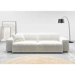 Home Affaire Big-Sofa &raquo;Glimminge auch in Breitcord, Feincord + Easy care-Bezug,&laquo; besondere Kedern&auml;hte Zierkissen wei&szlig; 100% Polyester B/H/T: 254cm x 