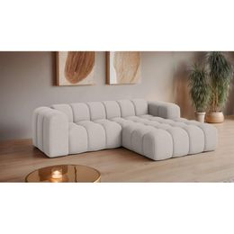 OTTO home Ecksofa &raquo;KALLIE L-Form, 248 cm - OTTO. Verl&auml;ssliche Qualit&auml;t.&laquo; Bubble Optik, moderne Steppung, hoher Sitzkomfort beige 100% Polyester B/H/T: