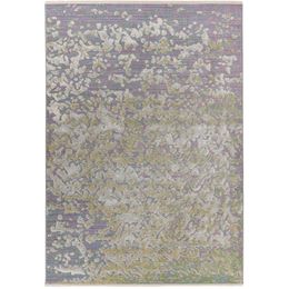 Kayoom Teppich &raquo;Dilan 300&laquo; rechteckig 5 mm H&ouml;he weicher Kurzflor, Vintage Look, Wohnzimmer gr&uuml;n Polyester B : 120cm 1 Stk., 5mm, L: 170cm