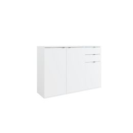 OTTO home Kommode &raquo;THALIAANA Sideboard mit 3 T&uuml;ren und 2 Schubladen, Breite 120 cm&laquo; Schrank in 3 Farben erh&auml;ltlich, schwarze Metallgriffe, viel 