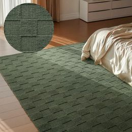 Villeroy & Boch Wollteppich &raquo;Scala&laquo; rechteckig 10 mm H&ouml;he Handgewebt, Wolle, Kariert, Natur, 3D-Struktur, Karo, Wohnzimmer Wolle B : 120cm 1 Stk., 10mm, L: 170cm