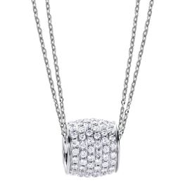 Firetti Damen Kette mit Anh&auml;nger &raquo;Schmuck Geschenk Silber 925 Halsschmuck Halskette Ankerkette&laquo; mit Zirkonia (synth.) bunt Silber 925 (Sterlingsilber)