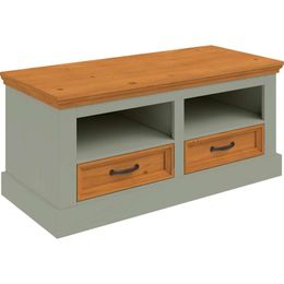 OTTO home Bank &raquo;Selma&laquo; mit Stauraum und 2 Schubk&auml;sten, Breite 100 cm gr&uuml;n FSC -zertifiziertes Massivholz B/H/T: 100cm x 45cm x 45cm