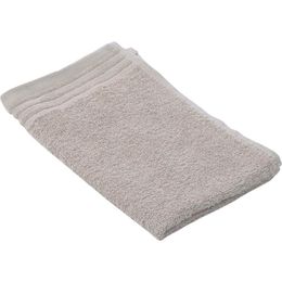 G&ouml;zze Gaestehandtuecher &raquo;Hanna&laquo; Set, Uni Farben, strukturierte Bord&uuml;re, 100% Baumwolle silber Walkfrottier, Obermaterial: 100% Baumwolle B/L: 30cmx50cm, 3 