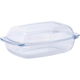 Van Well Auflaufform Glas feuerfestes Glas, 4,1 Liter transparent Glas B/H/L/T: 34cm x 22,5cm