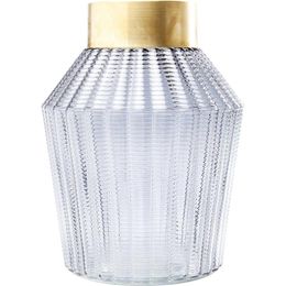 KARE Tischvase &raquo;Vase Barfly Grey 30cm&laquo; grau Glas B/H/T: 20,5cm x 30cm x 20,5cm