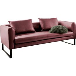 3C Candy 2,5-Sitzer &raquo;Avola elegantes Leder Sofa mit tollem Sitzkomfort, bequem&laquo; tolle Details und hochwertige Verarbeitung rot B/H/T: 184cm x 85cm x 