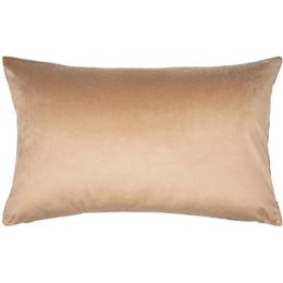 Pad Dekokissen &raquo;Elegance&laquo; Design als Basic, aus Samt, elegante Optik beige Polyester B/L: 25cm x 50cm, 1 Stk.