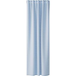 HOMING Gardine &raquo;Oskar&laquo; verdeckte Schlaufen 1 Stk. tlg. Fertigschal blau Polyester 245cm, verdeckte Schlaufen, 140cm