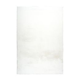 Kayoom Teppich &raquo;Cross 425&laquo; rechteckig 21 mm H&ouml;he dichter weicher Kurzflor, viele Farben, Wohnzimmer wei&szlig; Polyester B : 80cm 1 Stk., 21mm, L: 150cm