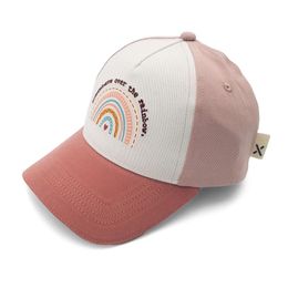 MaxiMo Herren MaxiMo Baseball Cap 1 Stk. Regenbogen-Motiv, Basecap, 5-Panel, Klettverschluss, M&auml;dchen rosa 49/51