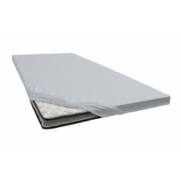Janine Spannbettlaken &raquo;TOPPER 5001&laquo; mit Rundumgummizug silber Jersey-Elasthan, Obermaterial: 95% Baumwolle, 5% Elasthan 1 Stk., Jersey-Elasthan, 100x200 