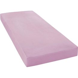 Janine Spannbettlaken &raquo;ELASTIC 5002&laquo; f&uuml;r Matratzen bis 35 cm H&ouml;he, 95% Baumwolle, hochwertig, langlebig rosa Jersey-Elasthan, Obermaterial: 95% Baumwolle, 5%
