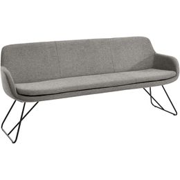 Musterring Essbank &raquo;Tavia&laquo; Schlittengestell in drei Ausf&uuml;hrungen, Breite 180, 200 oder 220 cm grau 100% PES B/H/T: 180cm x 87cm x 66cm, Chenille