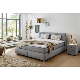 Jockenh&ouml;fer Nachtkonsole &raquo;Lancy&laquo; mit LED-Beleuchtung grau Glas, Holzwerkstoff B/H/T: 42,5cm x 53cm x 45cm, 1 Stk.