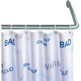 Wenko Winkelstange &raquo;Universal extra stark&laquo; &Oslash; 25 mm k&uuml;rzbar Chrom, variabel montierbar silber Aluminium B/L: 90cm &Oslash; 25mm