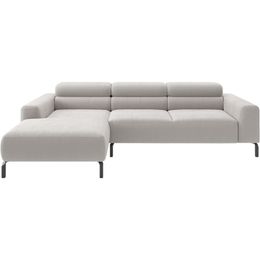 Home Affaire Ecksofa &raquo;Ecksofa, L-Form, incl. Kopfteilverstellung, Breite 258 cm&laquo; wahlweise elektrische Sitztiefenverstellung beige 95% Polyester, 5% 