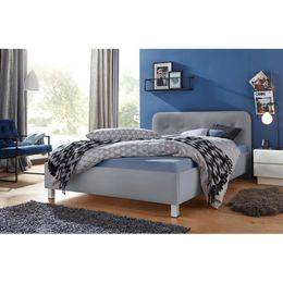 Westfalia Schlafkomfort Polsterbett &raquo;Vulkan&laquo; in diversen Ausf&uuml;hrungen grau Bezug Bett: Microfaser (100% Polyester) oder Strukturstoff (77% Polyester, 23% Viskose);Bonnell-